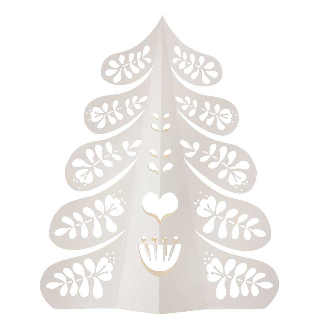 Bungalow julepynt papir juletræ 26cm - Bungalow jul - Moods ApS