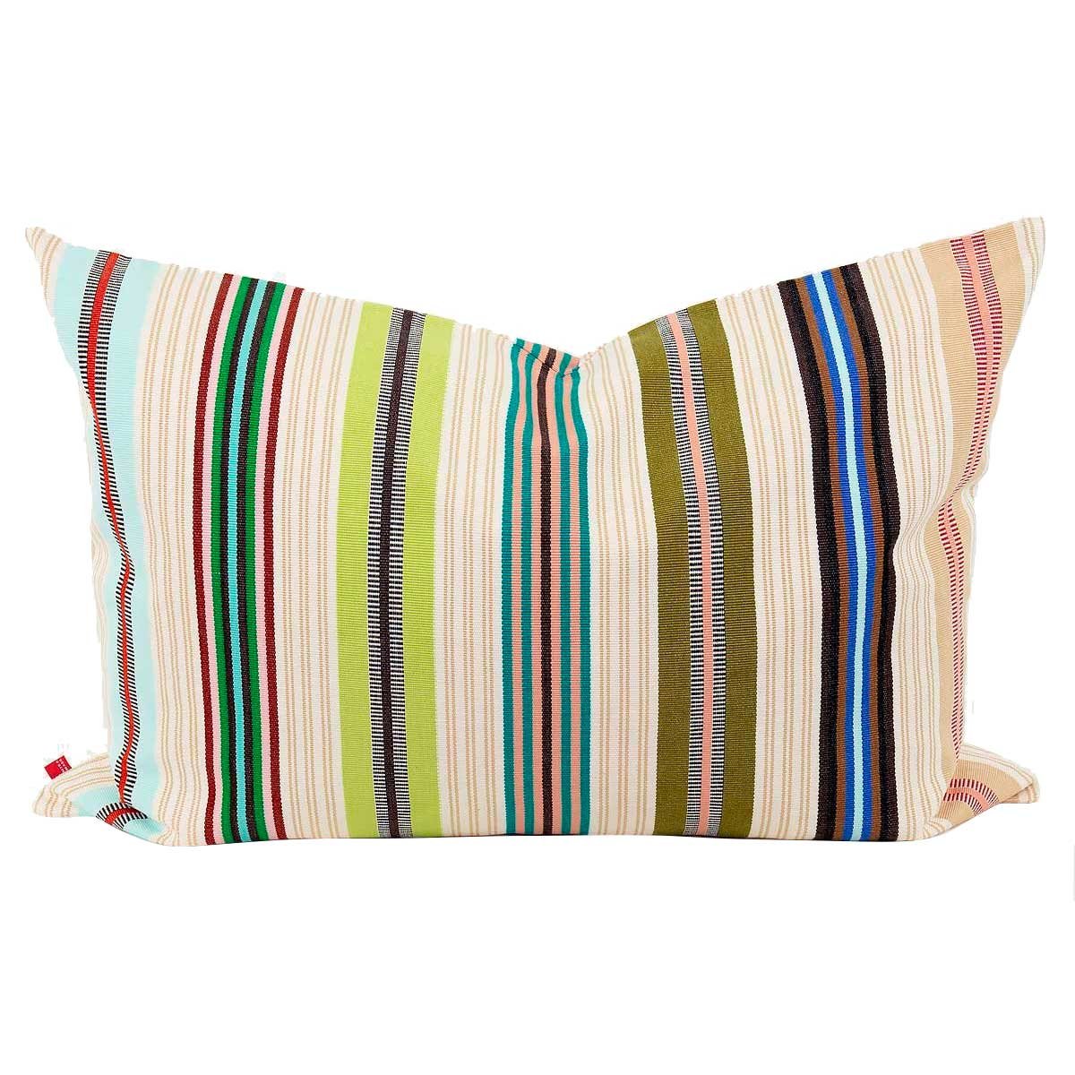 Pudebetræk Fairtrade 50x70cm - Elvira - Stribe puder Fairtrade - Moods ApS